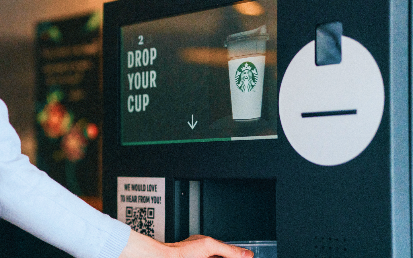 Starbucks Reusable Cup Kiosk - Tactile | Product Design Firm